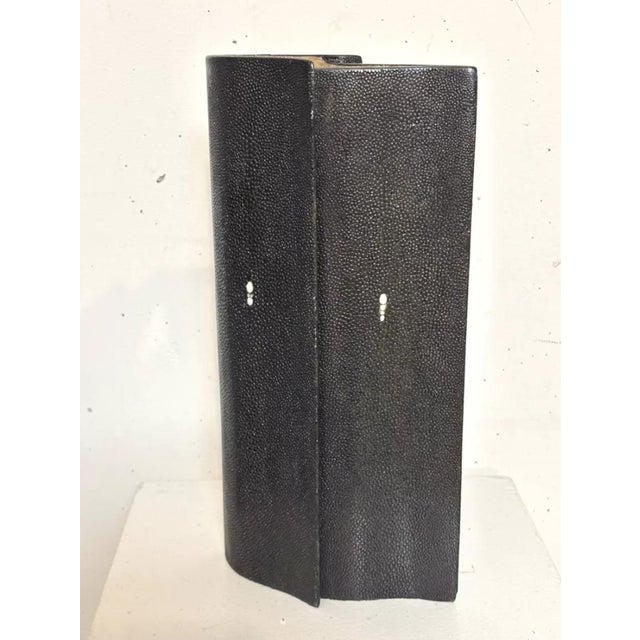 Geometric Shagreen Vase by Ria and Yiouri Augousti, 1990 | Chairish