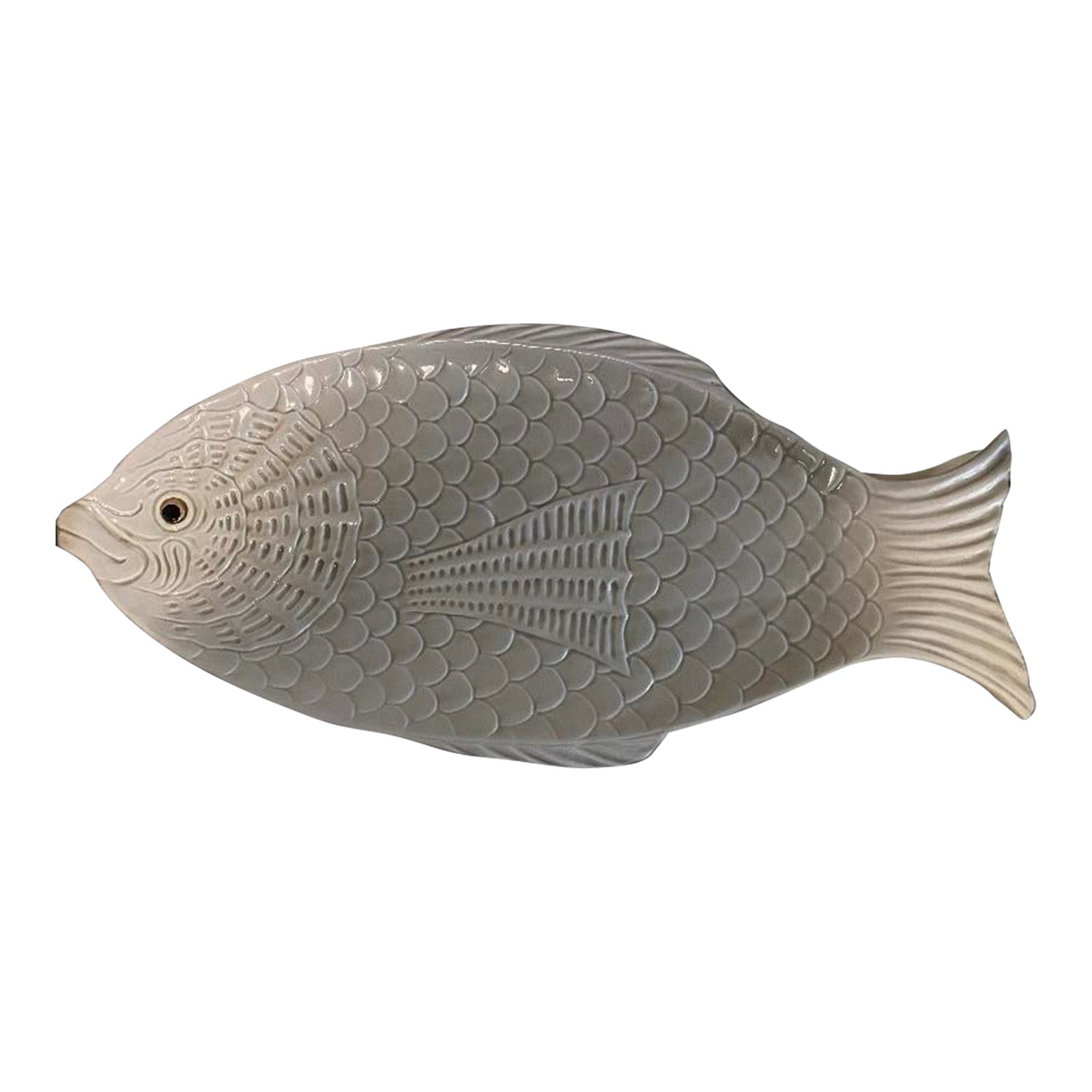 Large Late 20th Century Fitz & Floyd Fish Platter | Chairish