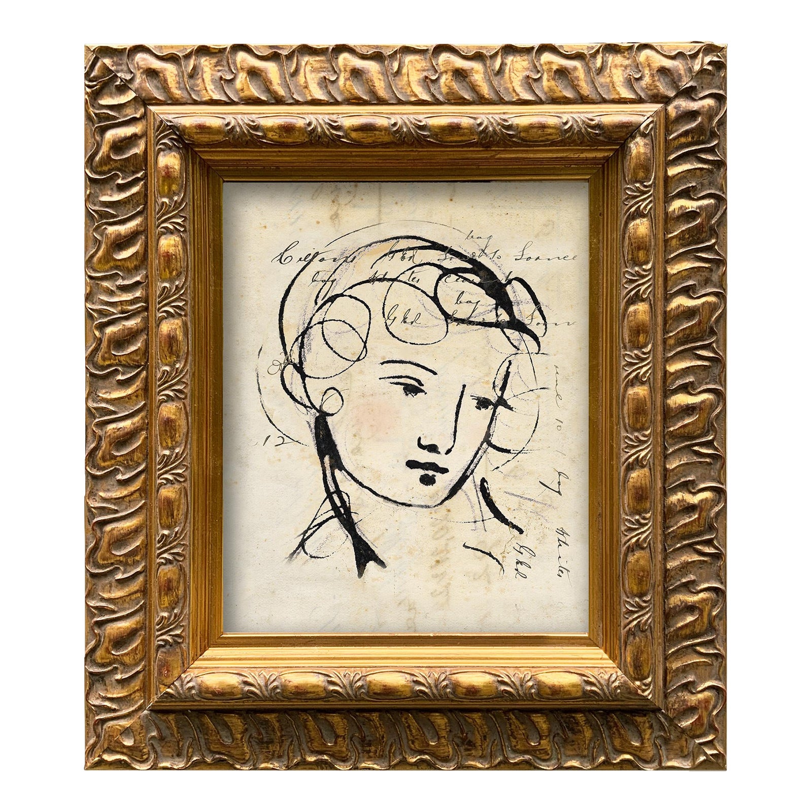 Apollo Giclee Print in Vintage Gold Frame | Chairish