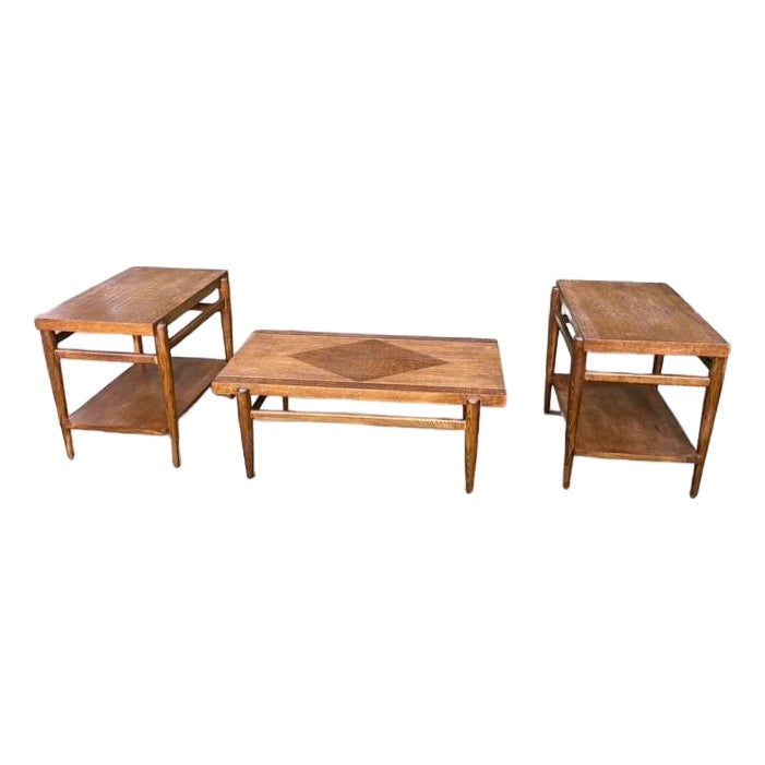 1955 Lane Acclaim 3-Piece Table Set by Andre Bus – MCM Walnut ...