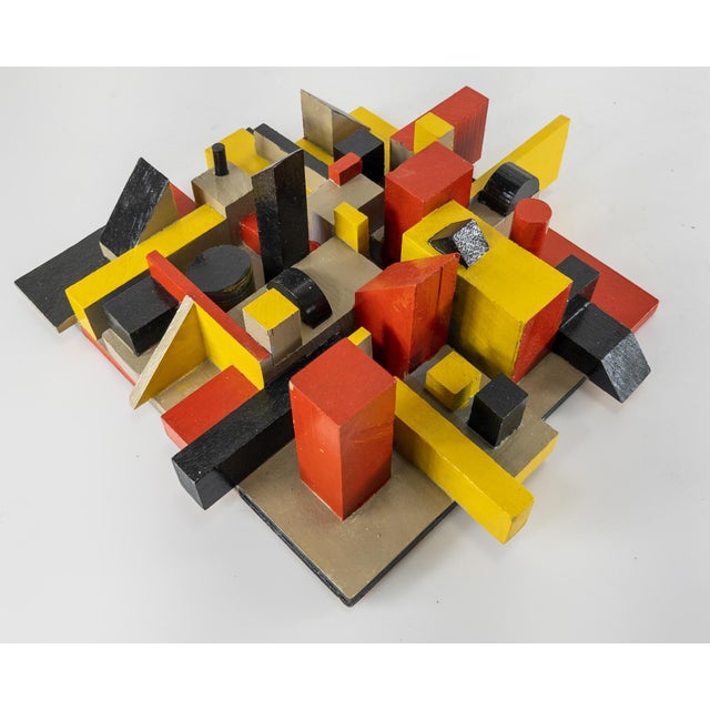 Mid-Century Modern Pop Art 3d Wood Sculpture | Chairish