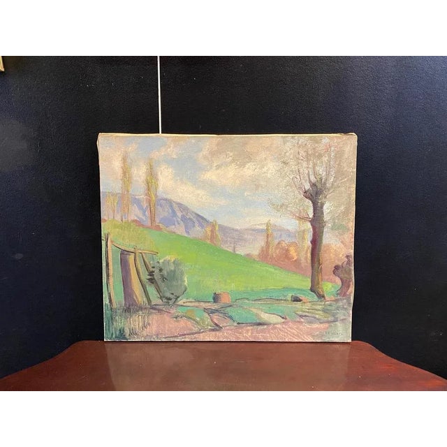 Pierre-Eugène Vibert, Landscape, 1905, Oil on Canvas | Chairish