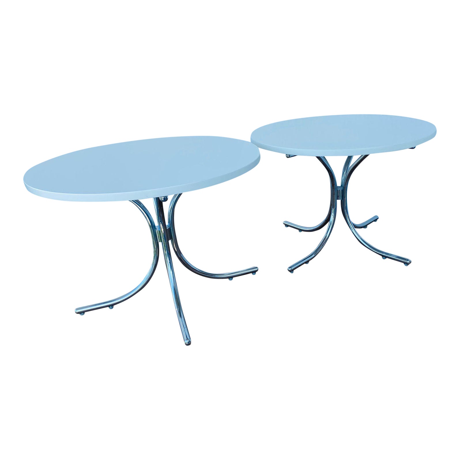 Set of Two (2) Verner Panton Modular Side Tables | Chairish