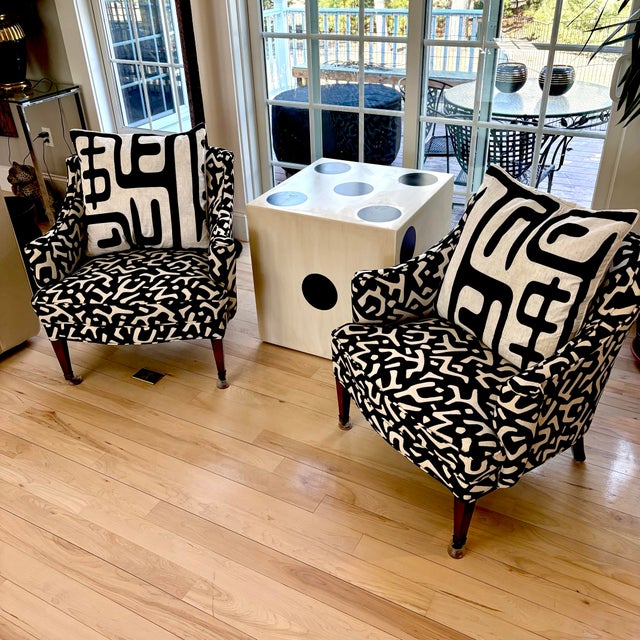 Pair of Mid Century Dice Tables | Chairish