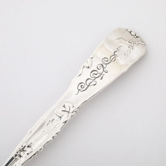 Tiffany and Co. 19th Century Sterling Silver Serving Spoon in "Vine W ...