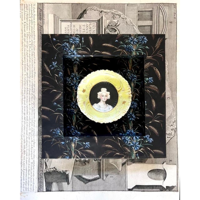 Blanche & Mehitabel - Pair of Portrait Plates by Susannah Carson | Chairish