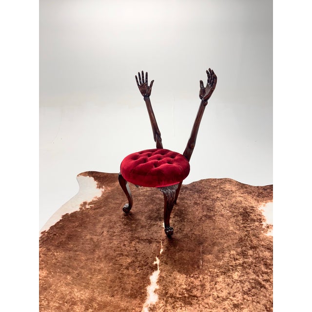 1970s Surrealist Hand Chair After a Design by Salvador Dali | Chairish