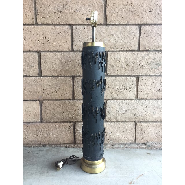 1950s Wallpaper Roll Lamp | Chairish