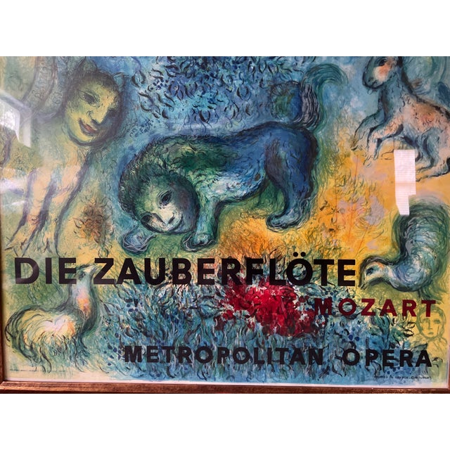 Vintage 1967 Marc Chagall Metropolitan Opera - Die Zauberflote Mozart ...