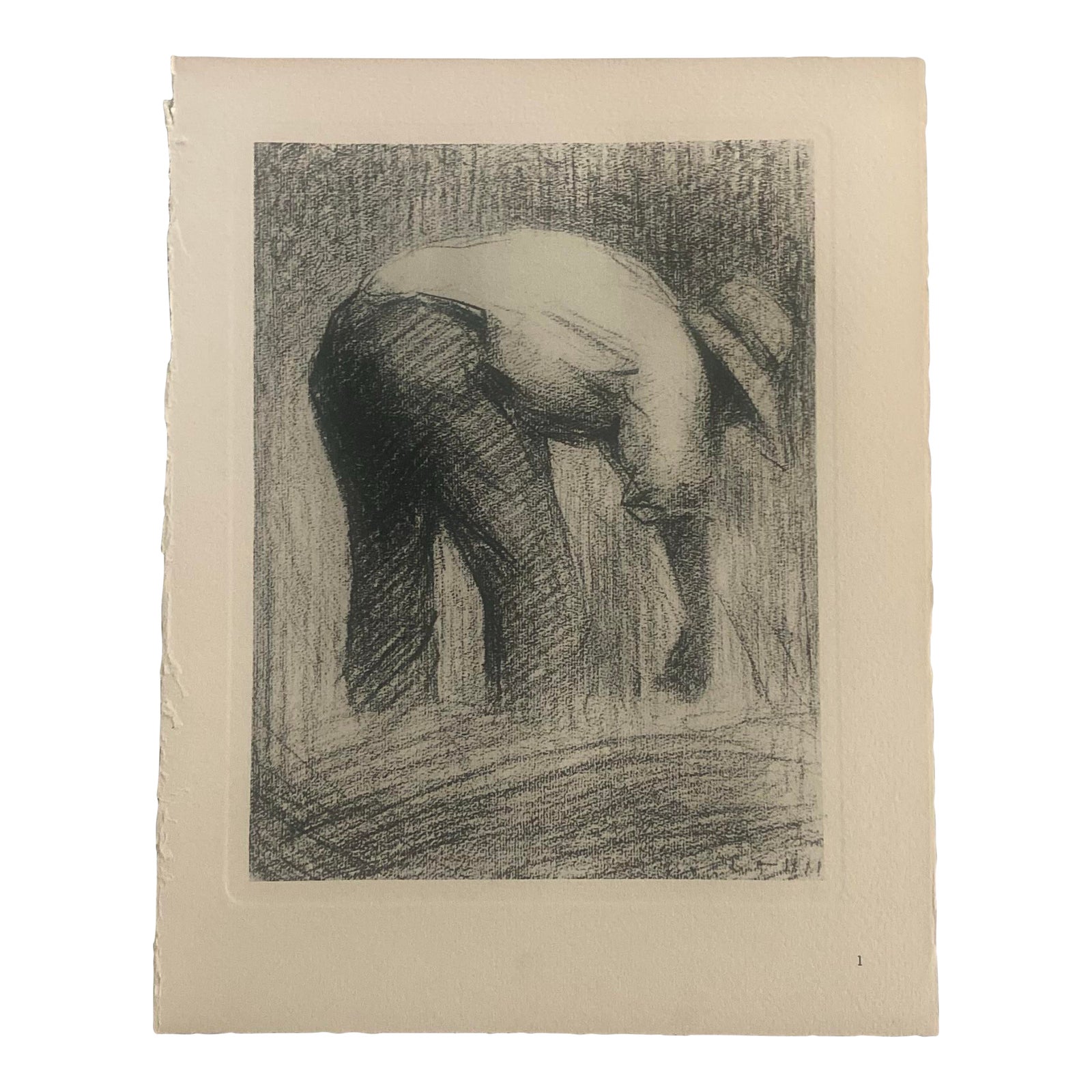 After George Seurat Le Moissonneur, 1881 First Edition Lithograph Print ...