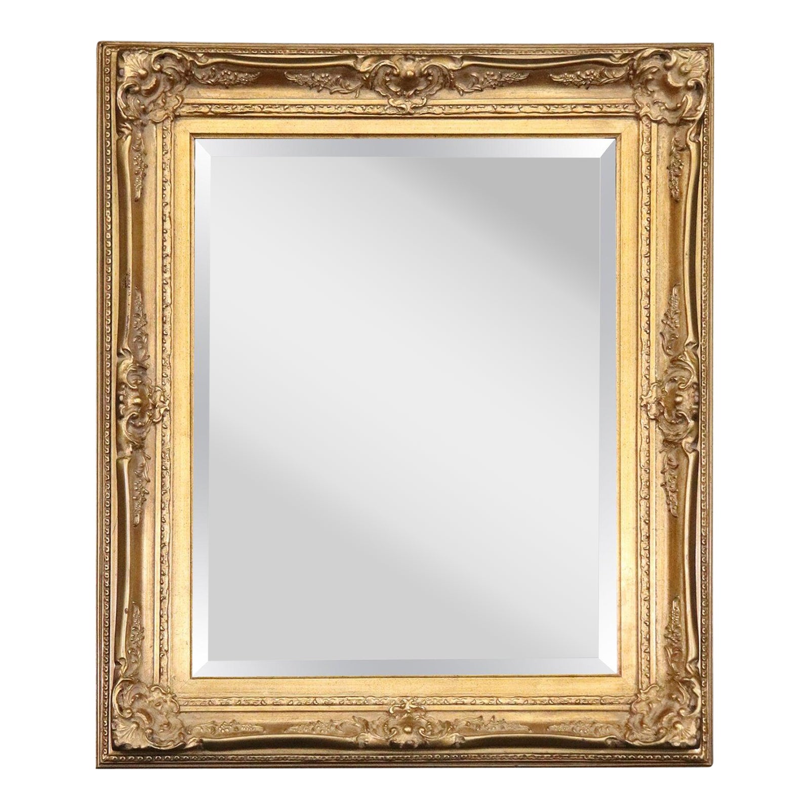 Gilded Carved Gesso Victorian Style Mirror Circa 1960 | Chairish