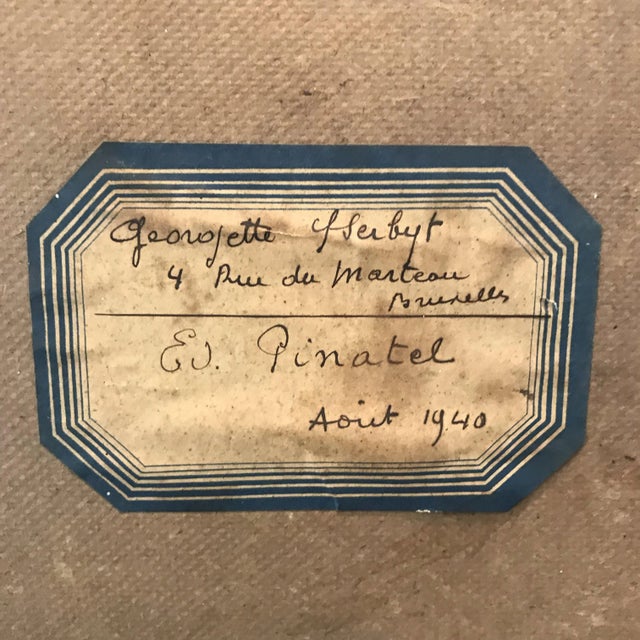 Watercolor Portrait Painting of Gentleman With Pince Nez by Listed ...