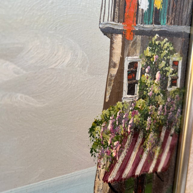 Vintage Original Luigi Sandini Italian Scene Oil Painting, Framed ...