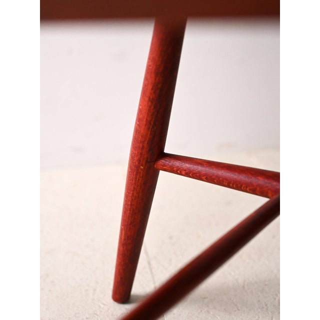 1960s Scandinavian Vintage Red Chairs - Set of 4 | Chairish
