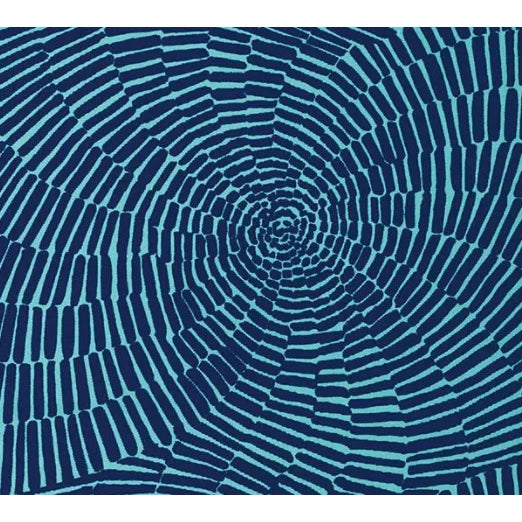 Sample- Schumacher X Trina Turk Sonriza Print Fabric in Marine And Pool ...