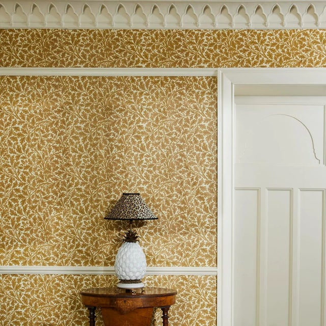 Quercus Wallpaper - Auric, Sample | Chairish