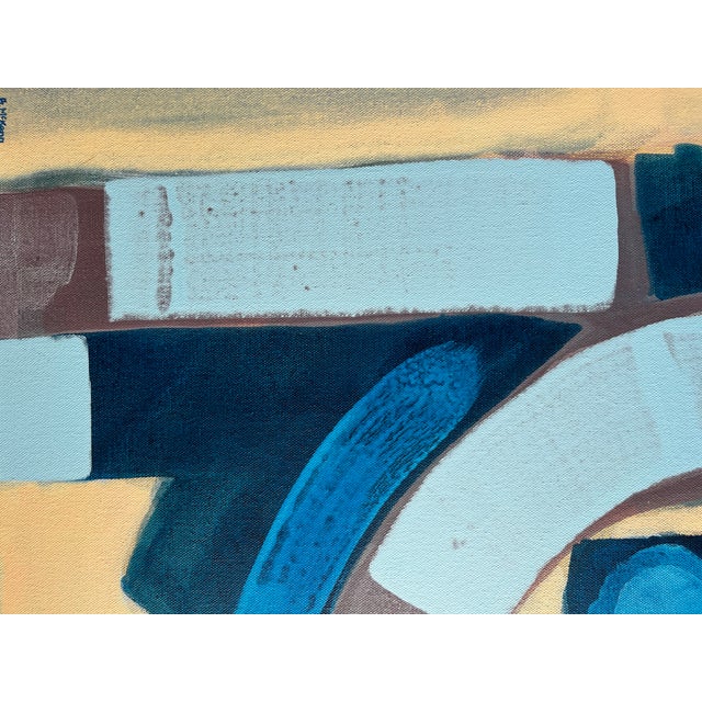 Pool Slide, Abstract Painting | Chairish