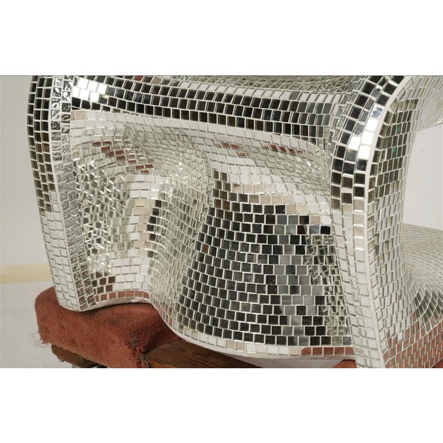 Contemporary Disco Ball Face Lounge Chair | Chairish