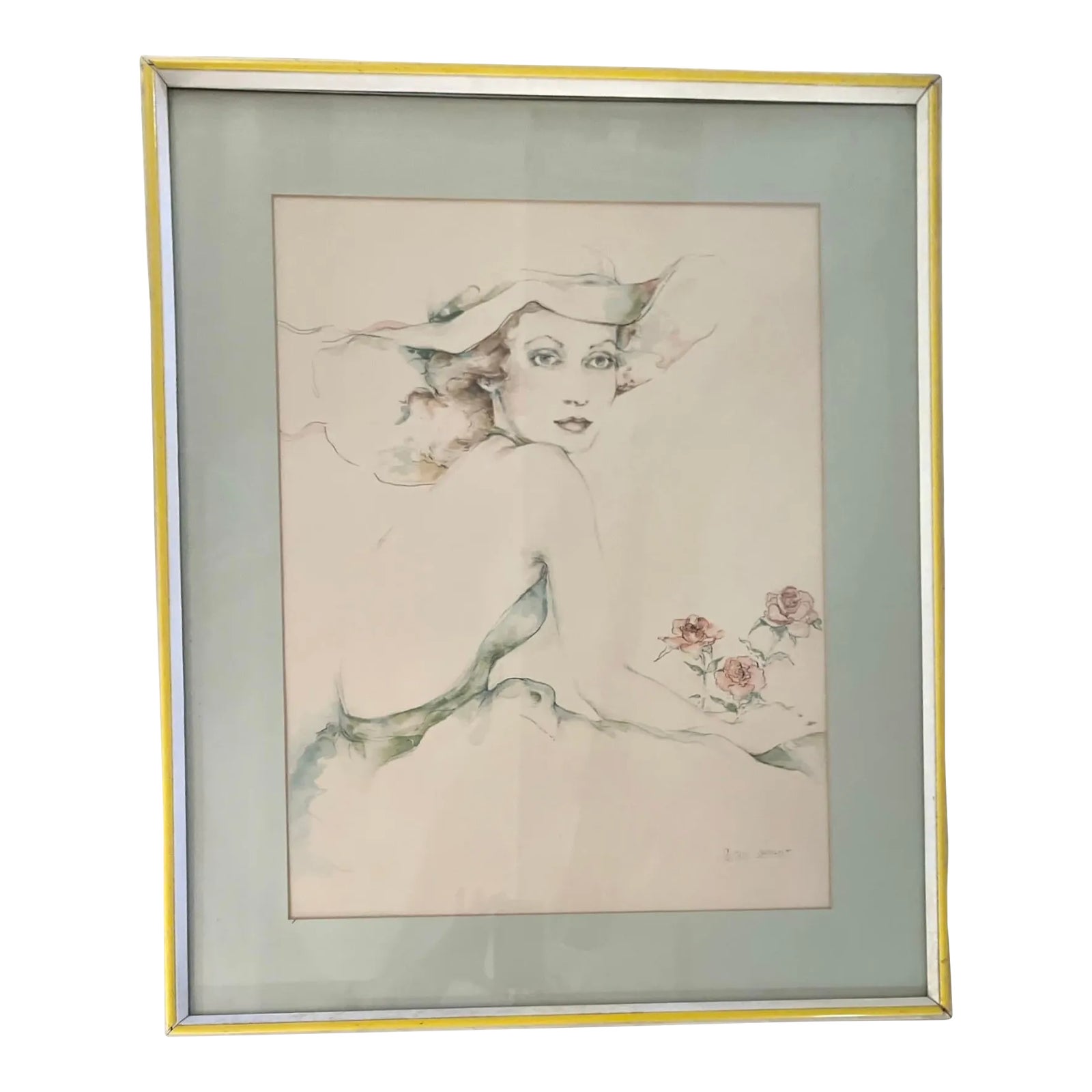 Original 1970s Watercolor by Listed Artist Susan Obrant | Chairish