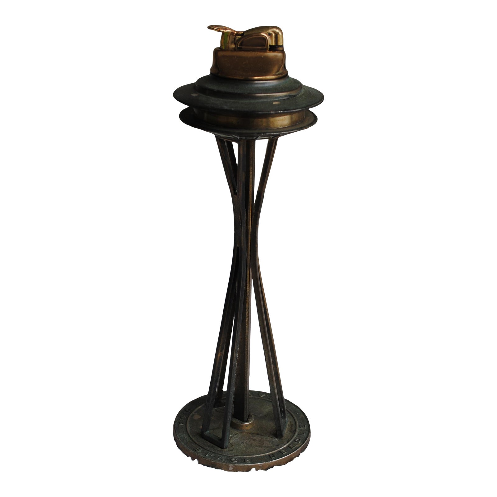 1962 World's Fair Seattle Space Needle Cigarette Lighter | Chairish