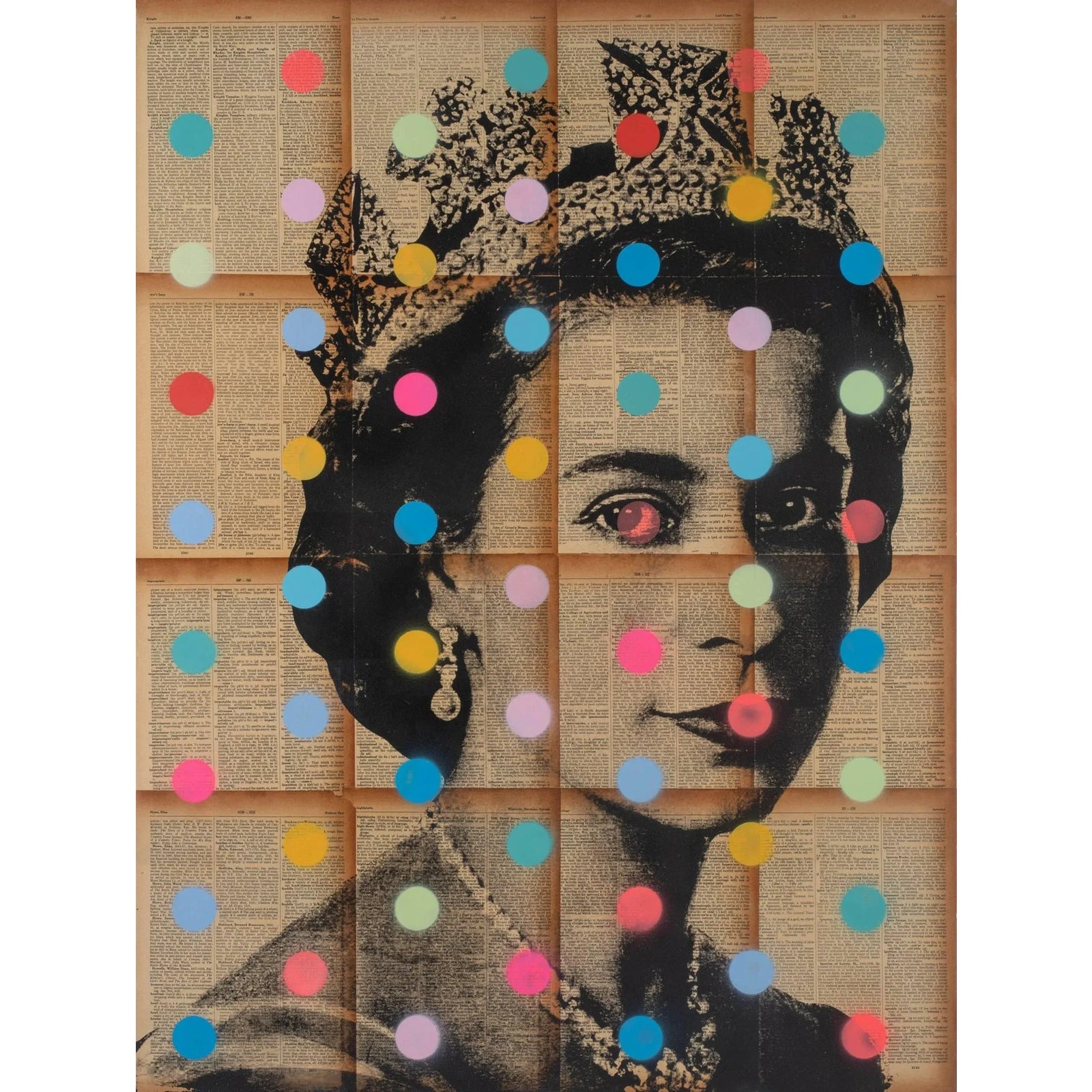 Queen Elizabeth II Painting by Dane Shue | Chairish