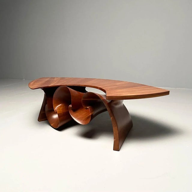 Mid-Cent Modern Sculptural Coffee / Cocktail Table Branded Peter ...