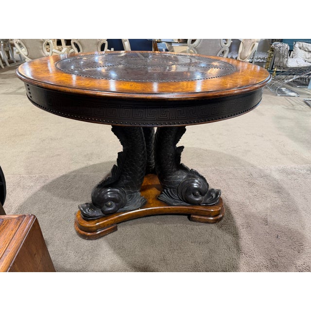 Koi Fish Center Table Attributed to Theodore Alexander | Chairish