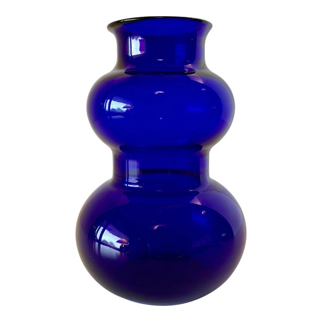 1970s European Cobalt Blue Vase Chairish