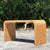 Vintage Boho Burl Wood Waterfall Console Table | Chairish