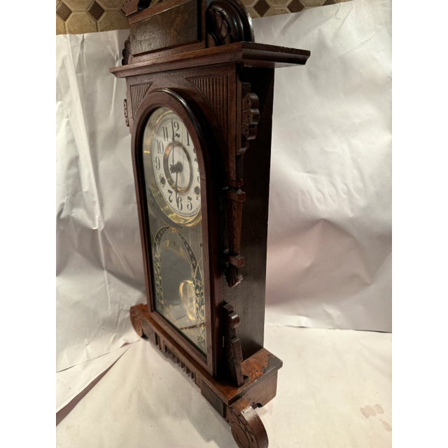 Antique Eastlake Parlor Mantel Clock by New Haven | Chairish