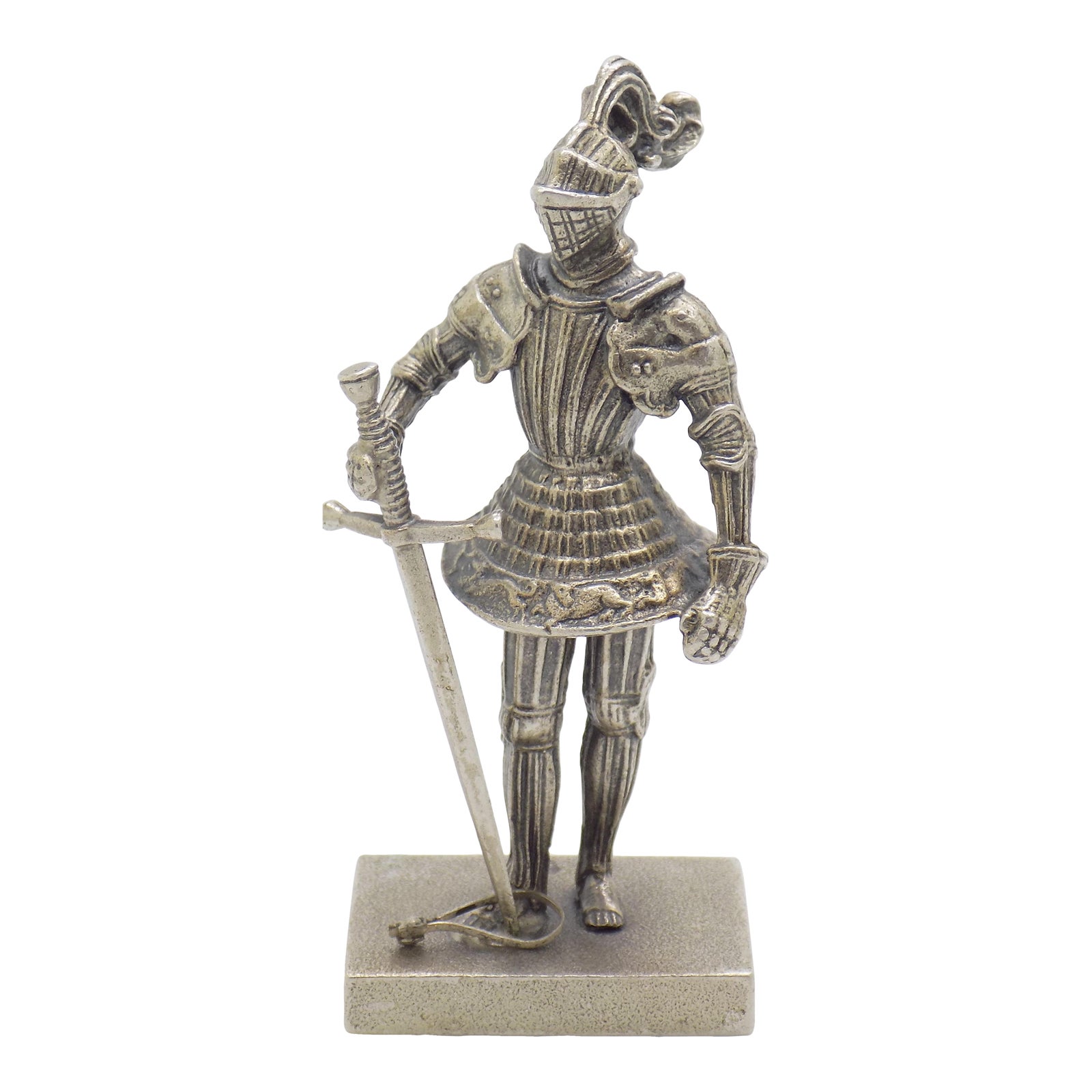 Vintage Italian Handmade Genuine Silver Rare Knight Medieval Uno-a-Erre ...