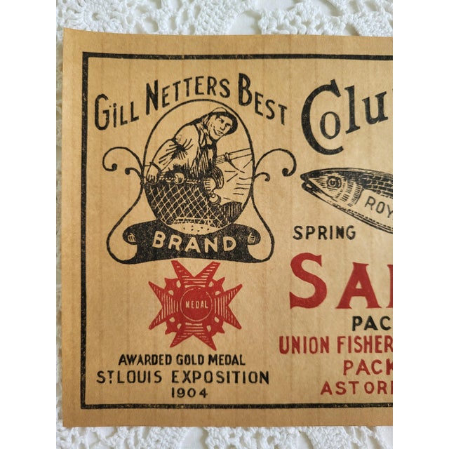 Early 1900s 'Gill Netters Best Brand Columbia River Royal Chinook ...