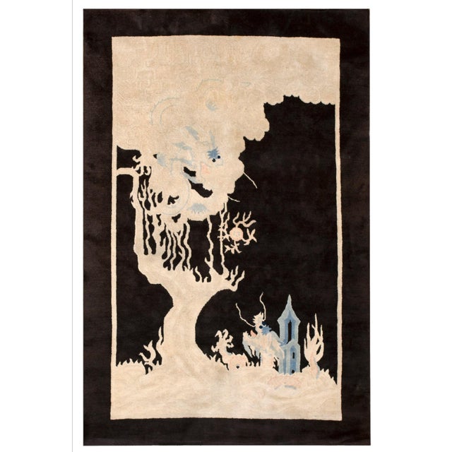 1920s Chinese Art Deco Carpet by Fette-Li Workshop ( 4'8" X 6'9"- 142 X ...