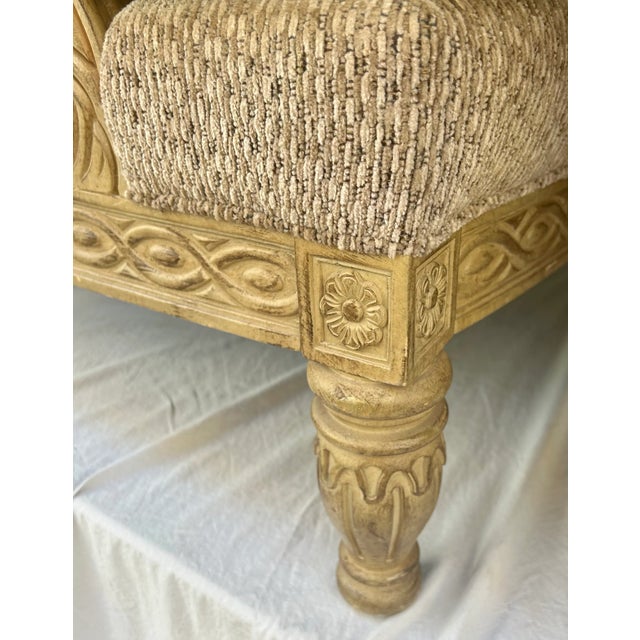 Late 20th Century Neoclassical Flair Gold Club Chairs by Bernhardt- a ...