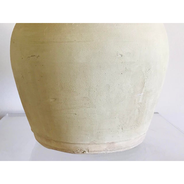 20th Century Spanish White Earthenware Botijo | Chairish