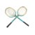Curated Pair of Vintage Tennis Rackets for Designer Decorating Wood ...