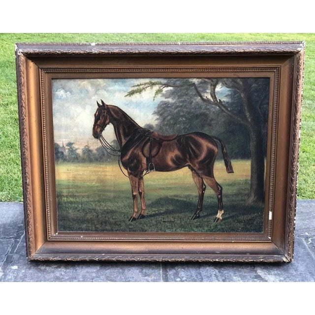 Timothy B Whitby, Red Knight, 1916, Oil on Canvas, Framed | Chairish