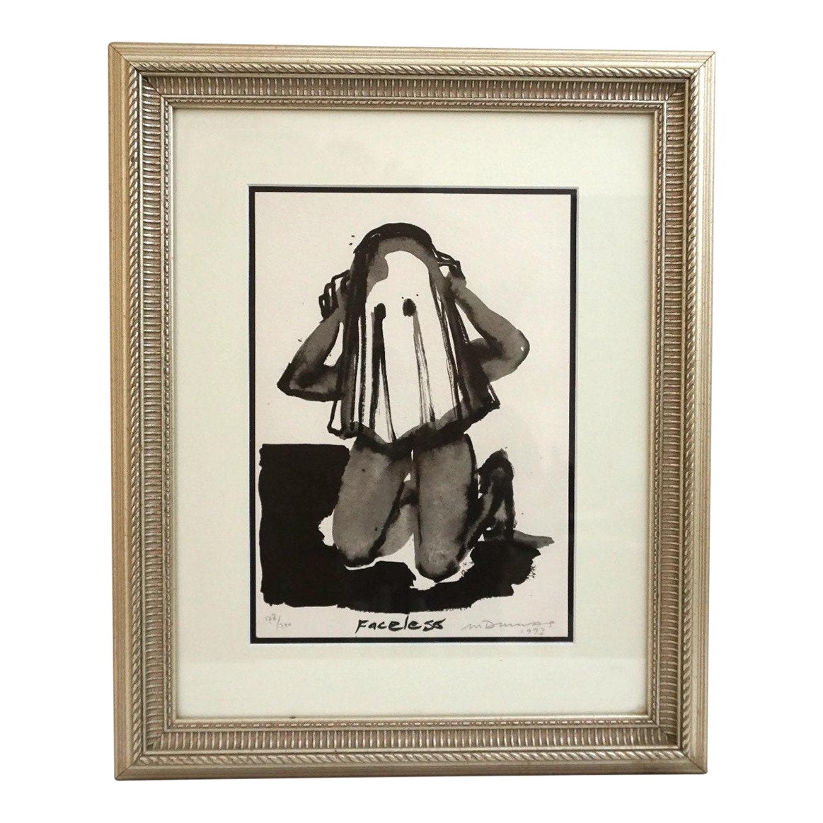 Marlene Dumas Faceless 1993 Silkscreen Print, Signed and Framed ...