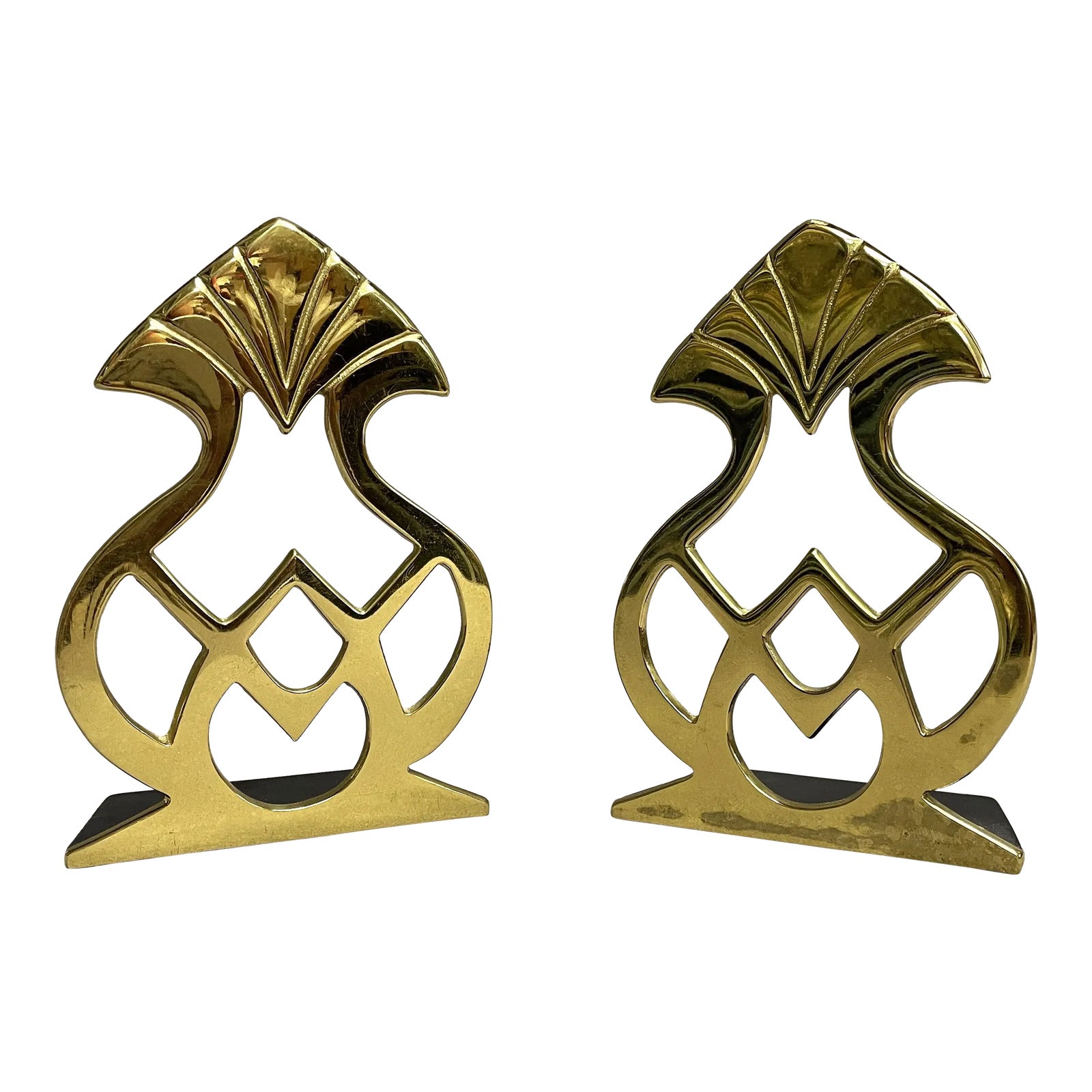 Historic Charleston Vintage Brass Bookends - By Virginia Metalcrafters ...