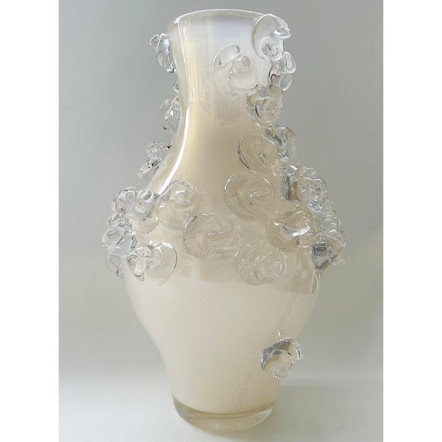 Cristais Di Murano 24k Gold Infused Translucent Glass Vase With ...