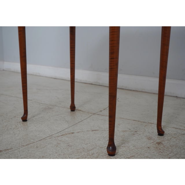 Tiger Maple 1 Drawer Country Hall Table | Chairish