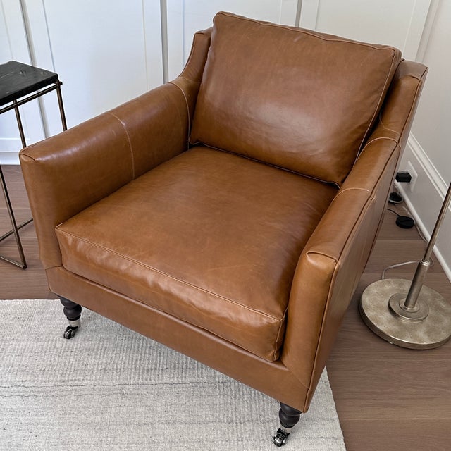 Rowe Furniture Madeline Chair on Casters | Chairish