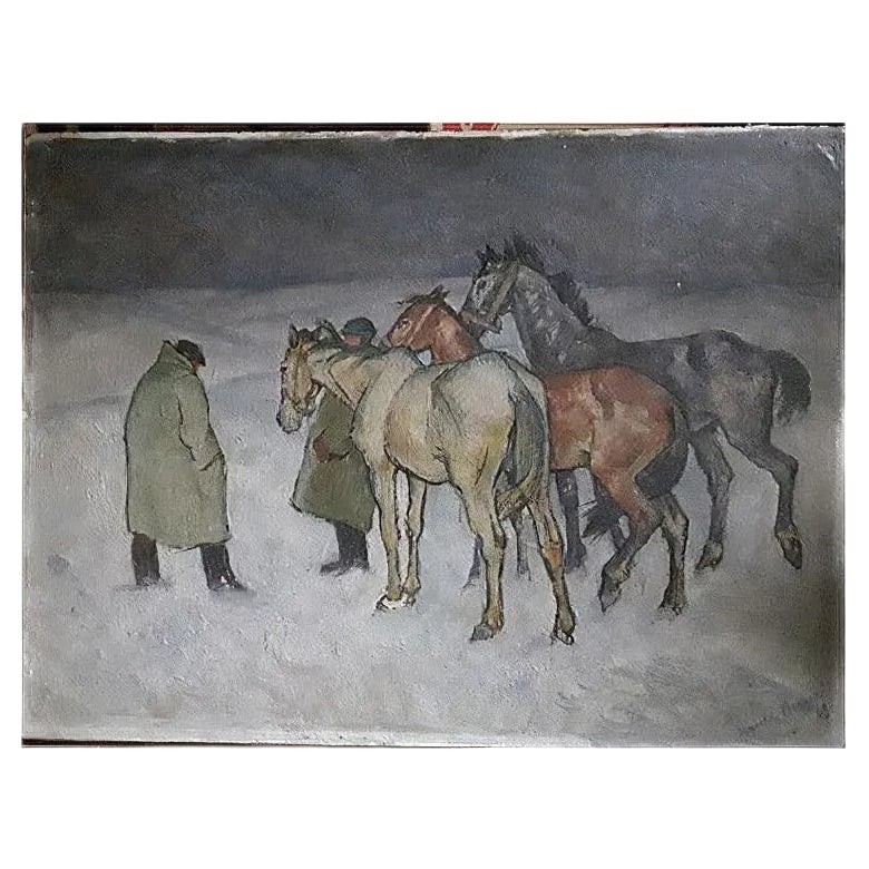 Harold Bengen, Horse Trading, 1929, Painting | Chairish