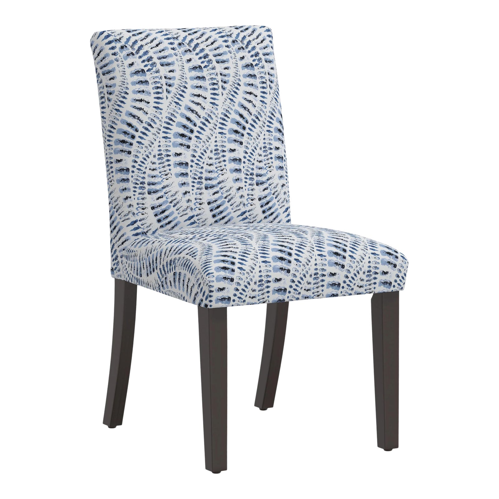 Dining Chair in Snake Skin Blue | Chairish
