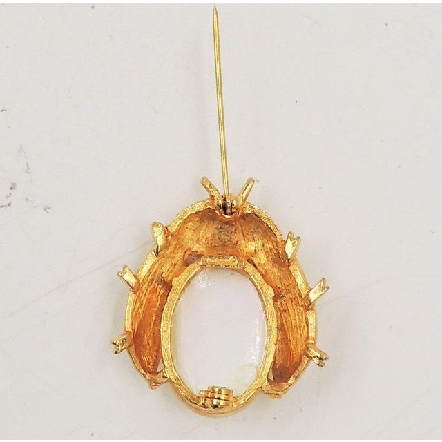 Vintage 1970s Napier Mother-of-Pearl Bug Brooch | Chairish