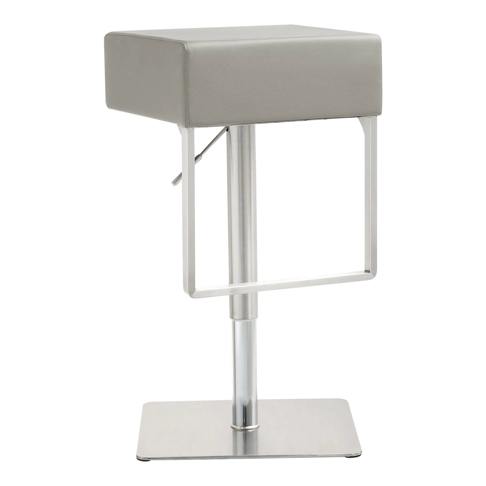 Seville Light Grey Steel Bar Stool | Chairish