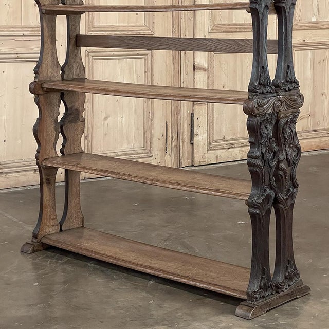 Antique French Renaissance Open Bookcase | Chairish