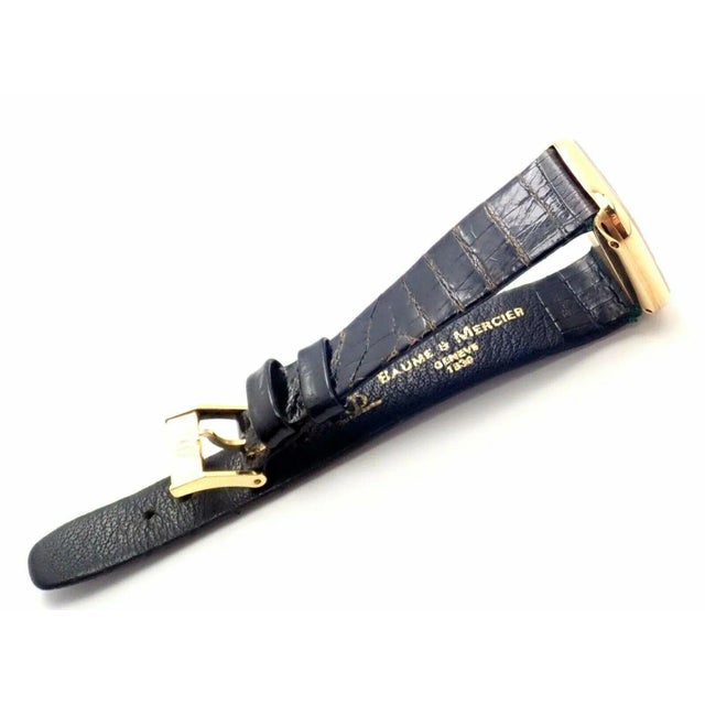 Baume & Mercier 18k Yellow Gold Manual Wind Watch 38304 | Chairish