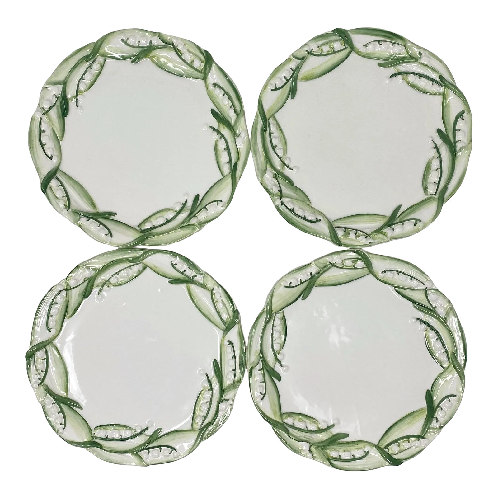 Lily of the Valley for the Mane Lion Salad/Dessert Plates, Set of 4 ...