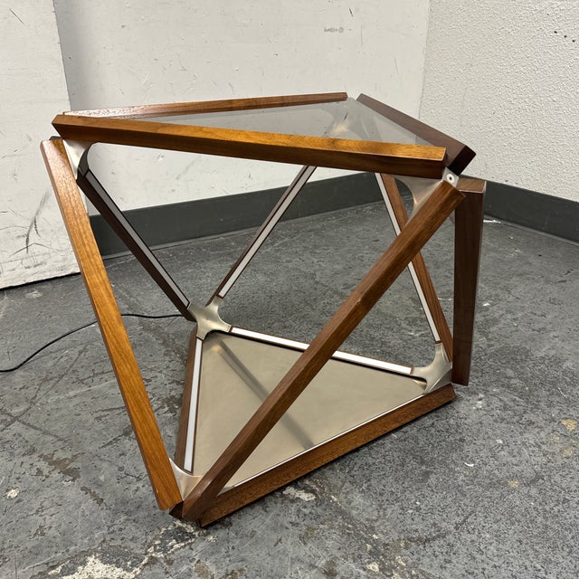 Stickbulb's the Diamond Table - Illuminating in Walnut Frame | Chairish